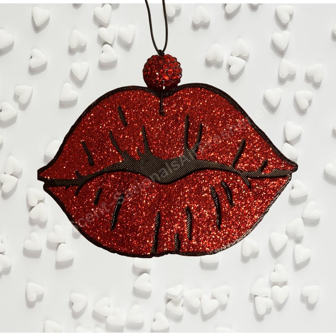 Red Lips Valentine's Day Car Freshie – Scent Sationals Air Freshener